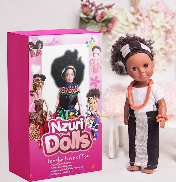 Black Curly Hair Doll - The TJCollectibles